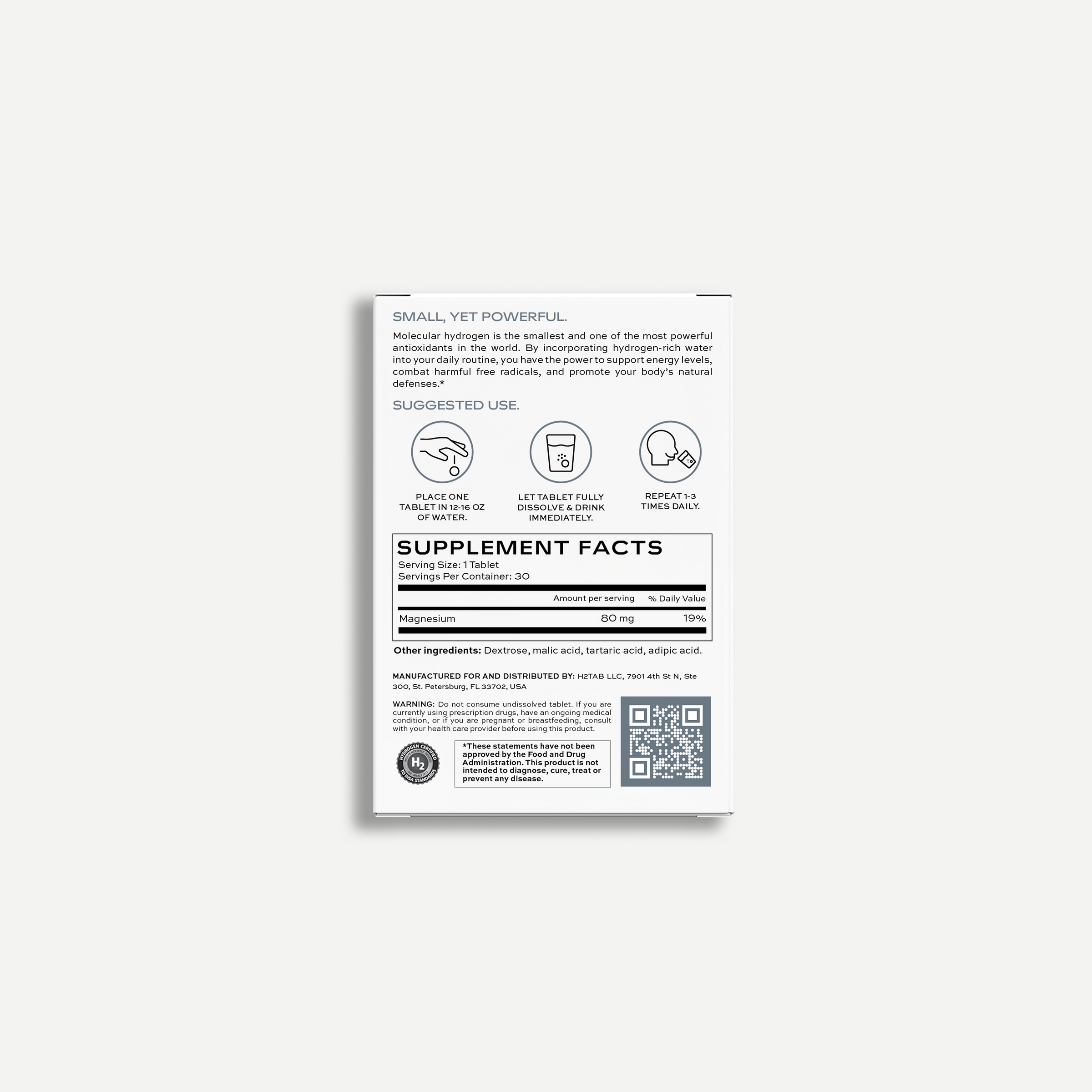 Molecular Hydrogen Tablets - Unflavored – H2Tab