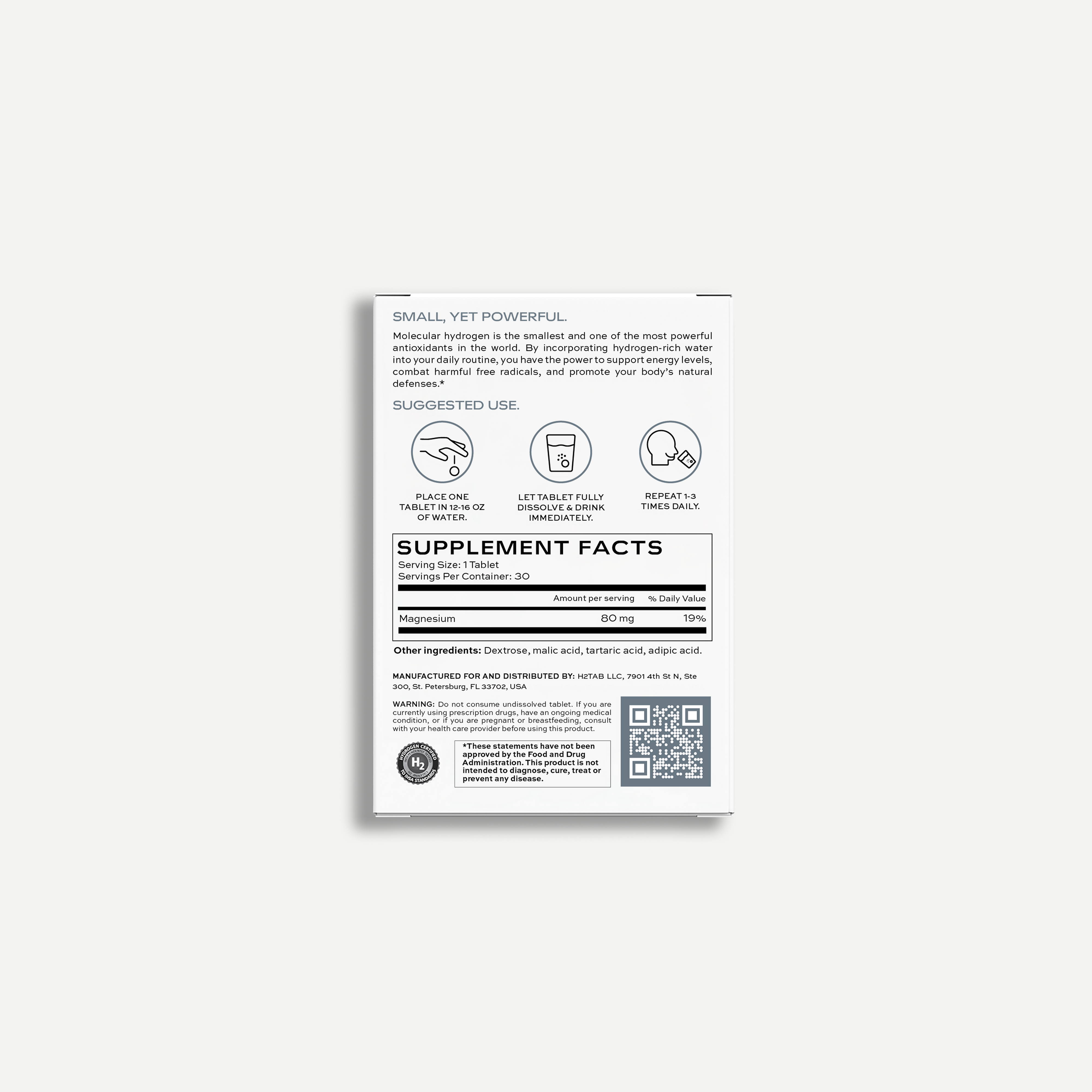 Molecular Hydrogen Tablets - Unflavored – H2Tab